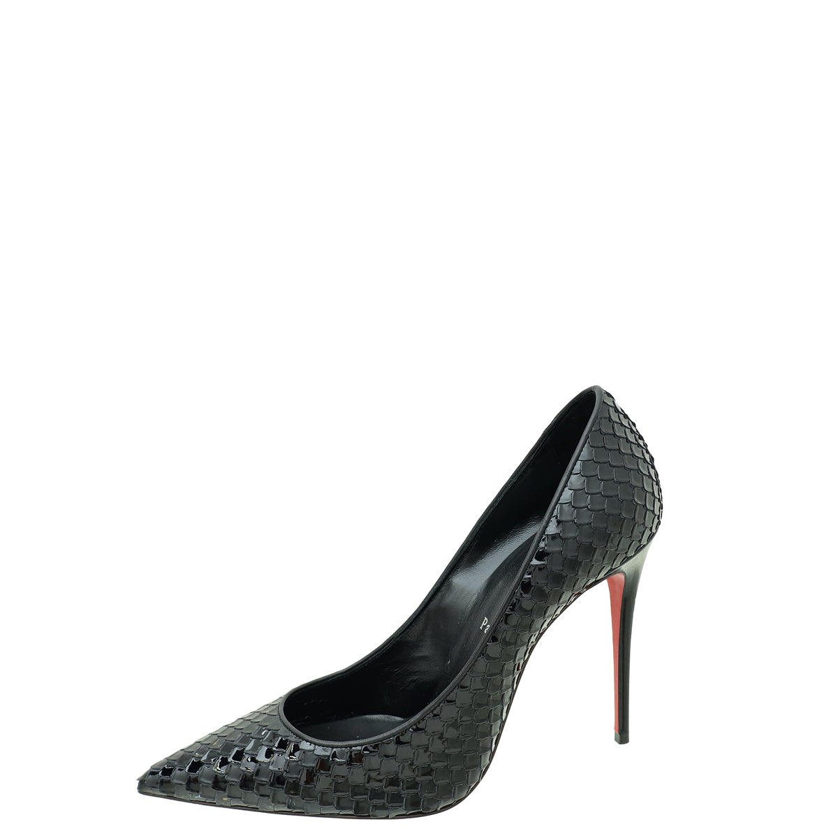 Christian Louboutin Black So Kate Embossed 100 Pump – THE CLOSET