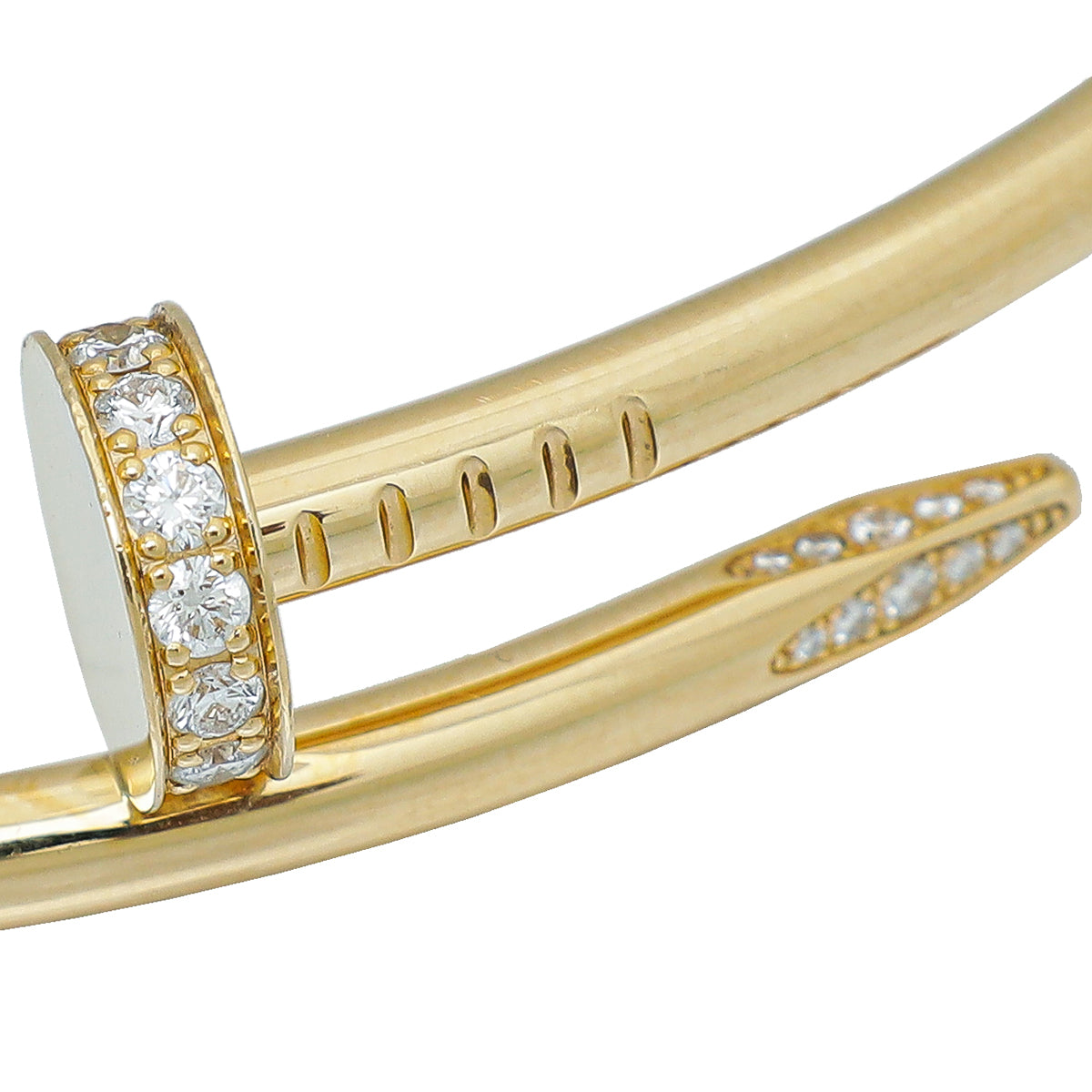 Cartier 18K Yellow Gold w/32 Diamonds Juste Un Clou Bracelet 18 – THE ...