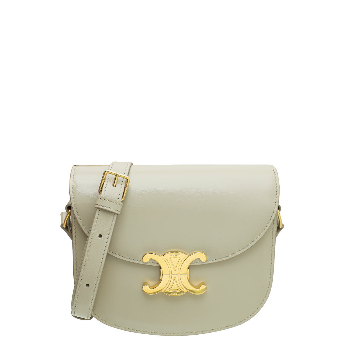 Celine Light Gray Triomphe Teen Besace Crossbody Bag – THE CLOSET