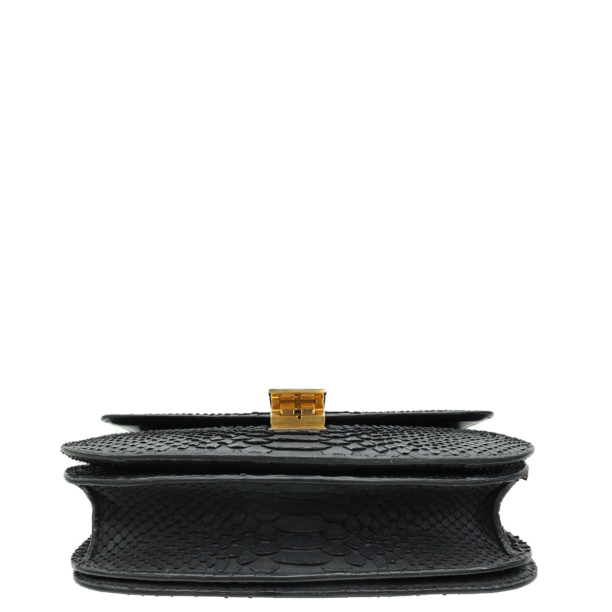 Celine Black Classic Box Python Medium Shoulder Bag – THE CLOSET