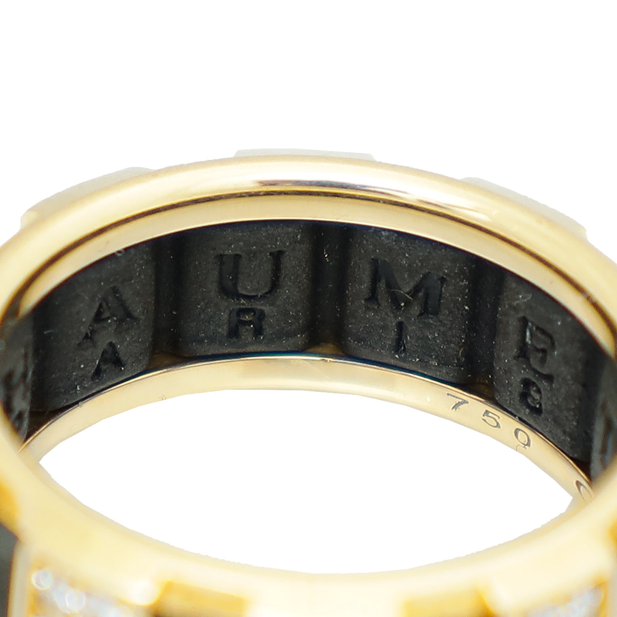 Chaumet 18K Yellow Gold Diamond Class One Ring 50 – THE CLOSET