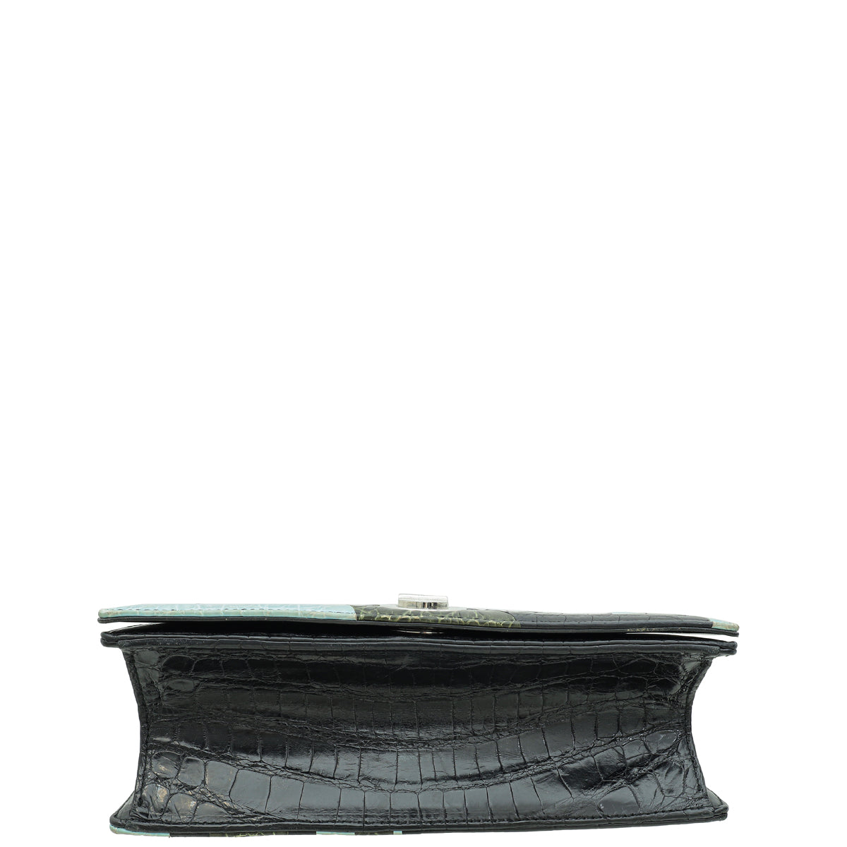 Christian Dior Black Multicolor Diorama Crocodile Patchwork Medium Bag ...