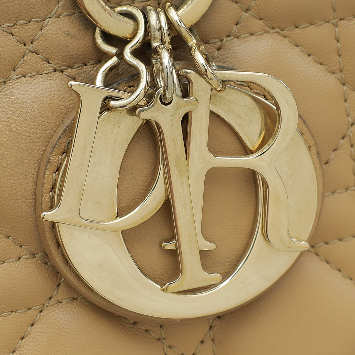 Christian Dior Beige Lady Dior Large Bag – THE CLOSET