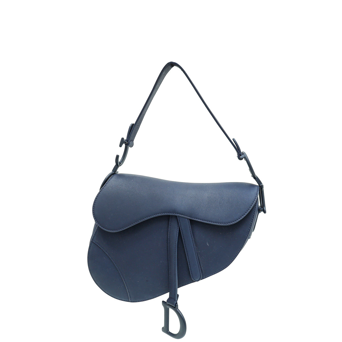 Christian Dior Navy Blue Ultra Matte Saddle Medium Bag – THE CLOSET