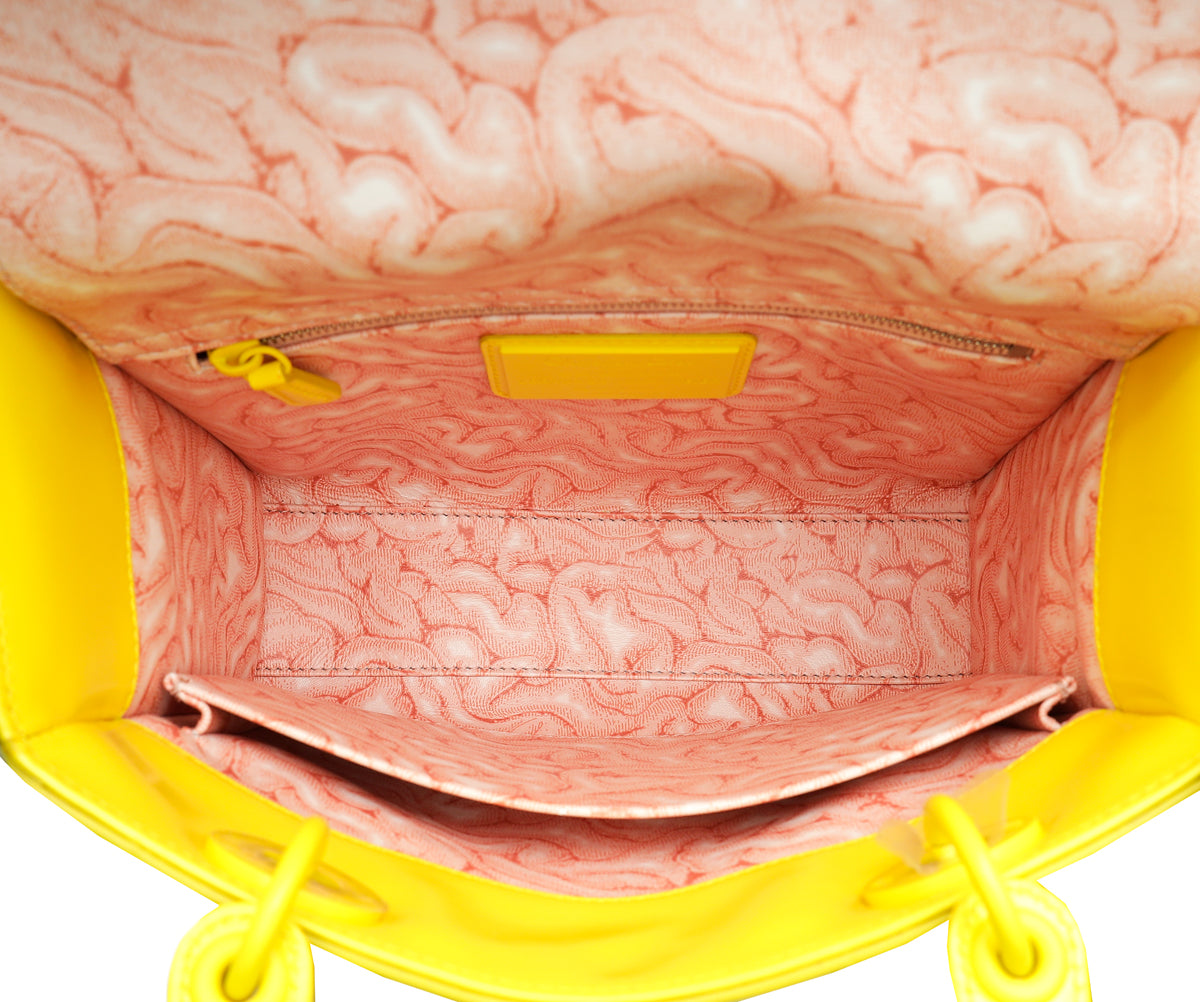 Christian Dior Yellow Multicolor Art Ltd. Ed. Leonhard Hurzlmeier Lady – THE CLOSET