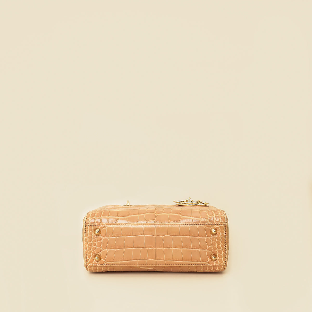 Christian Dior Blush Nude Alligator w/ Crystal Lady Dior Small Bag ...