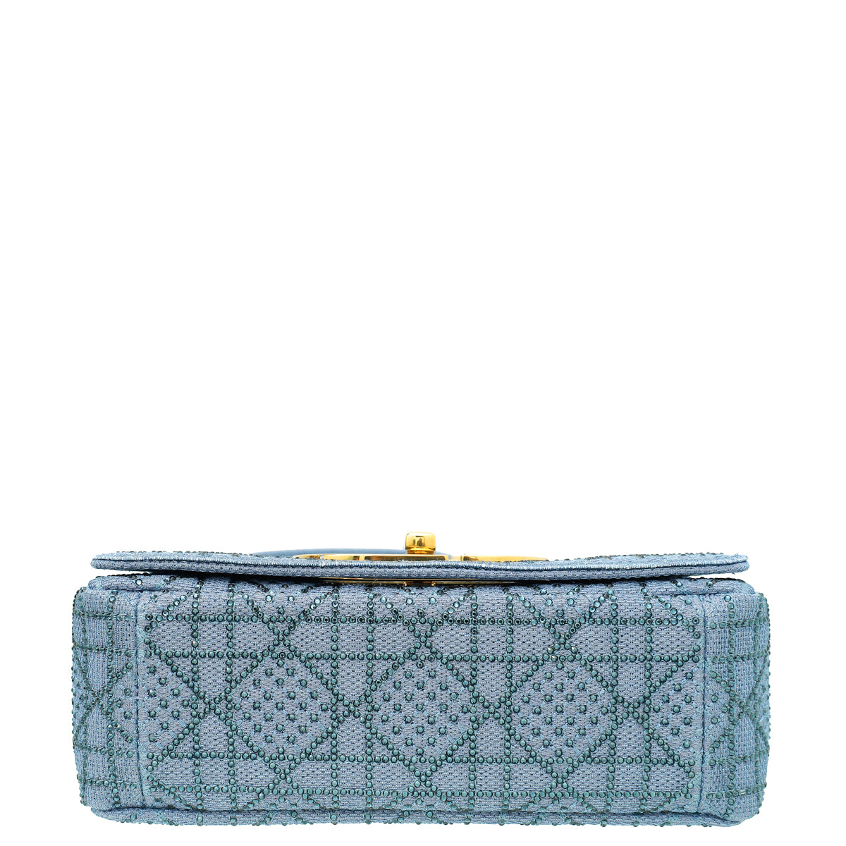 Christian Dior Blue Caro Cannage Strass Small Bag – THE CLOSET