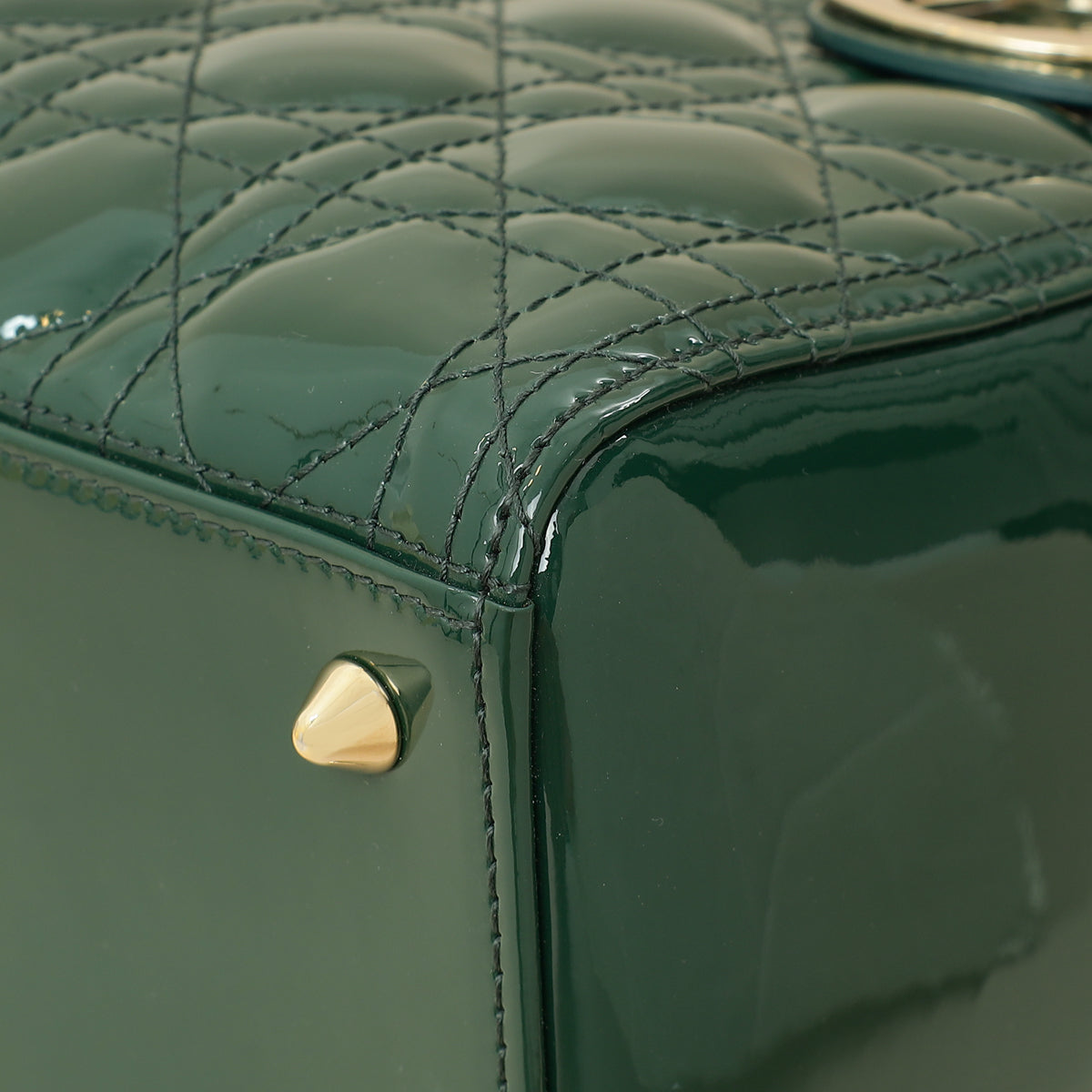 Christian Dior Forest Green Lady Dior Medium Bag – THE CLOSET