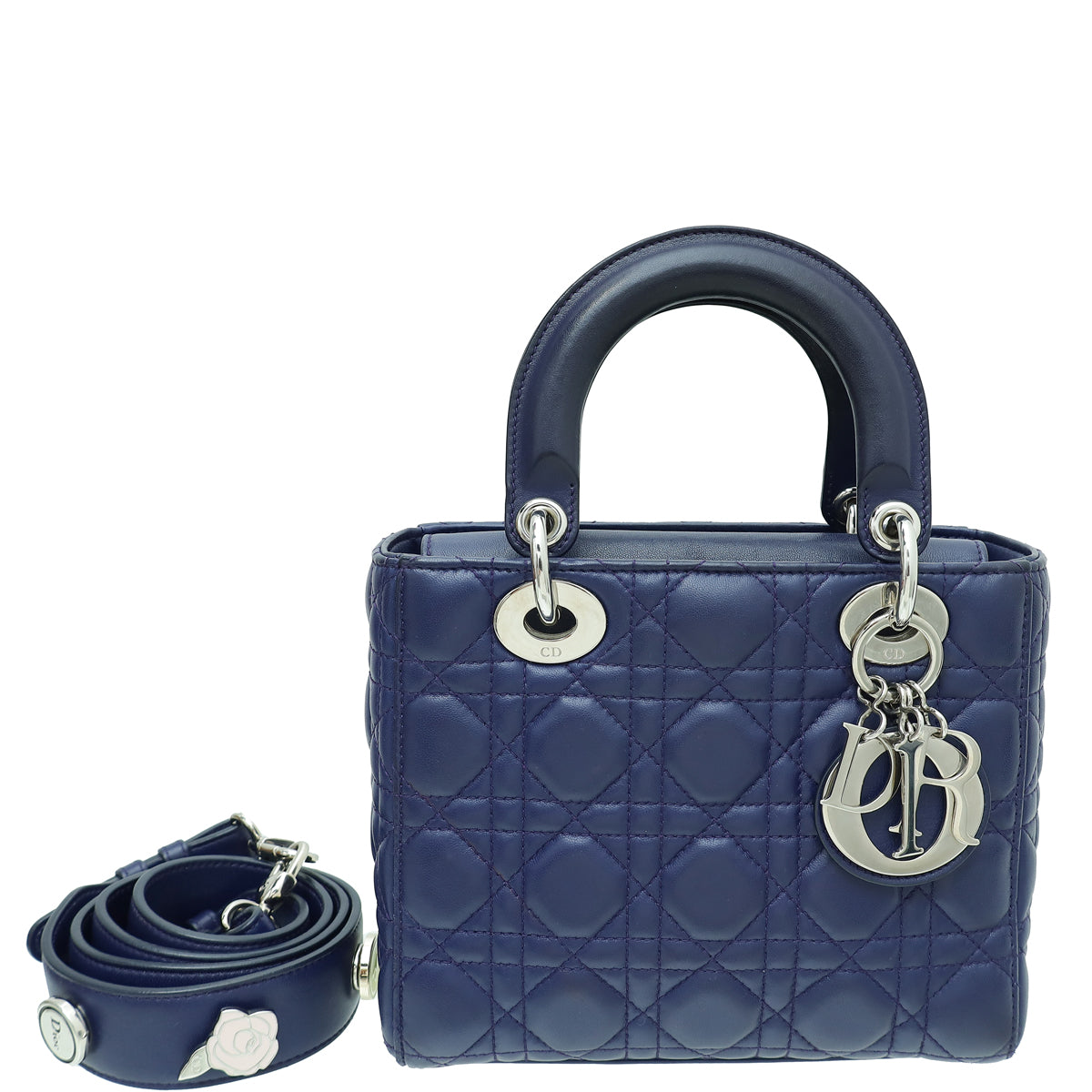 Christian Dior Navy Blue Lady Dior My ABCDior Small Bag – THE CLOSET