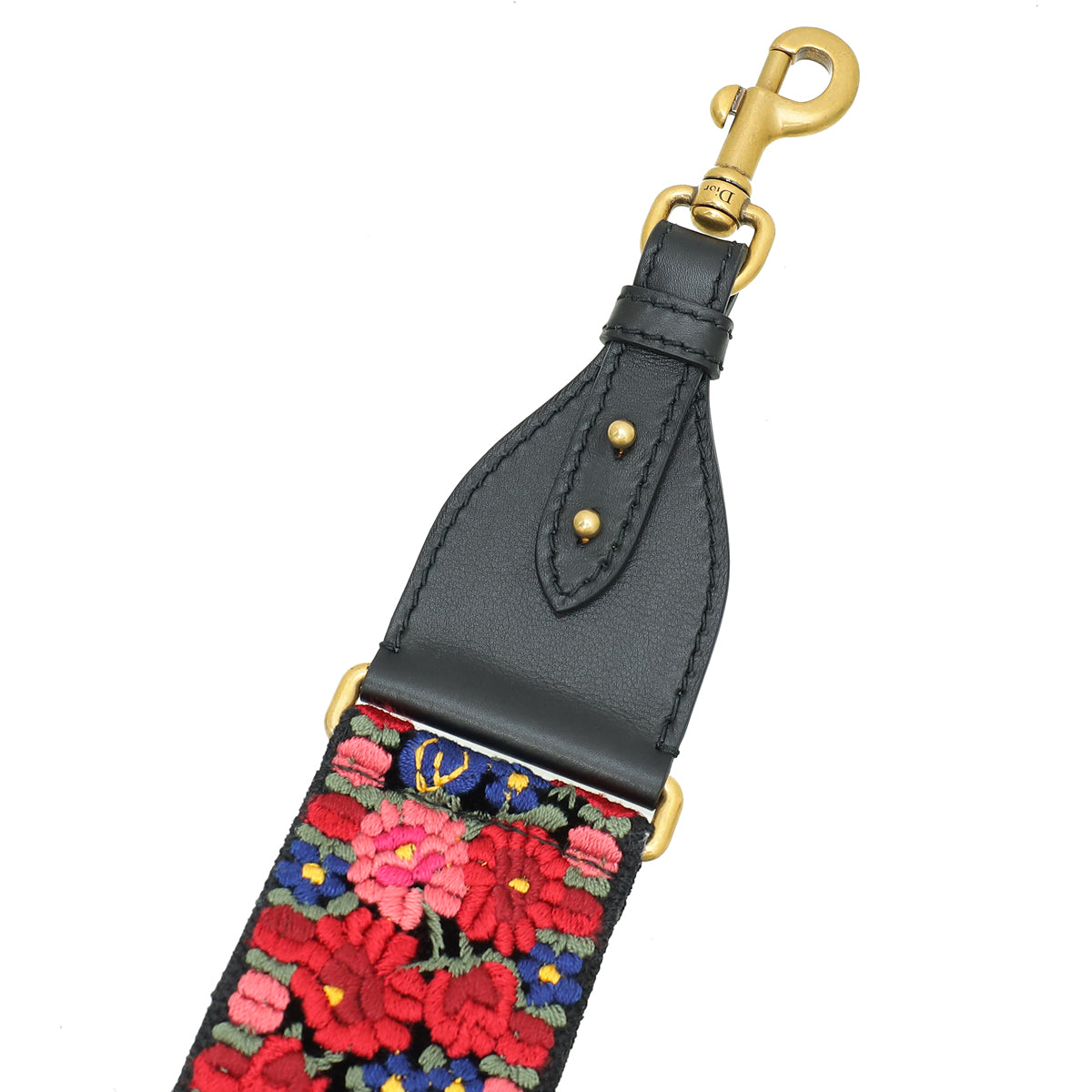 Christian Dior Multicolor Jacquard Floral Embroidered Bag Strap – THE ...