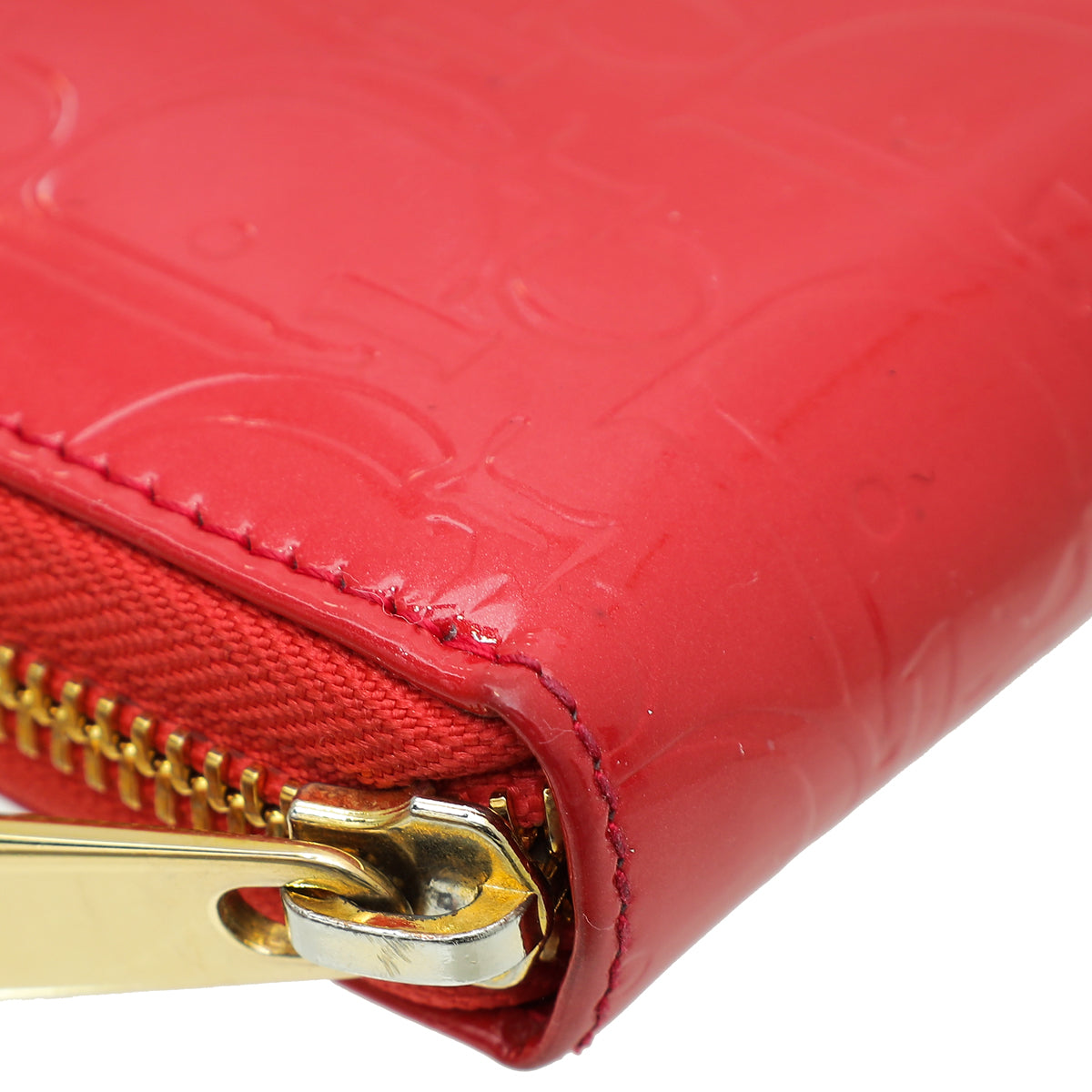 Christian Dior Red Lady dior Zip Around Wallet – THE CLOSET