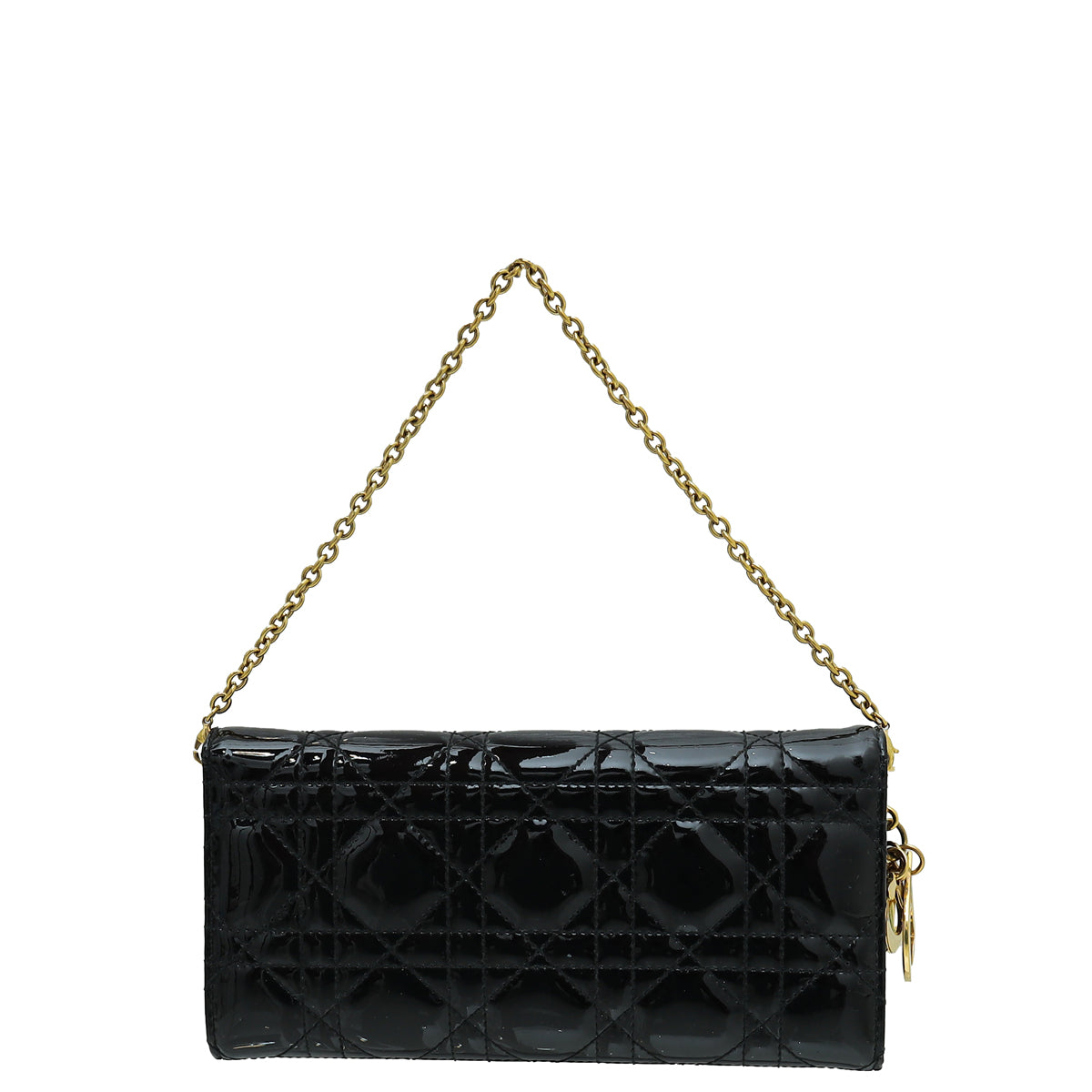 Christian Dior Black Lady Dior Wallet on Chain – THE CLOSET