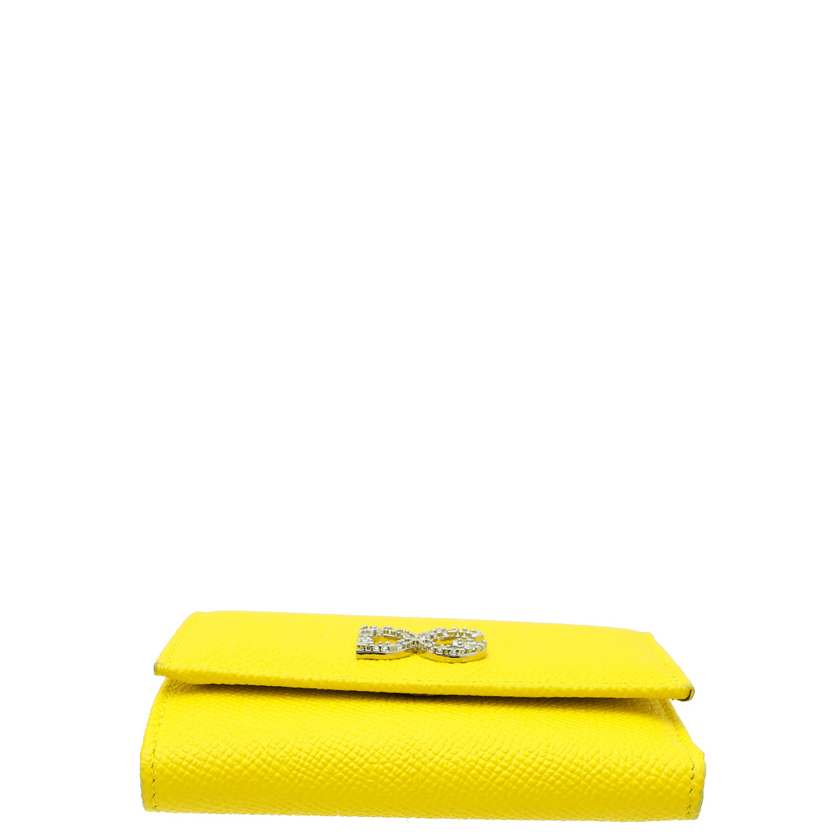 Dolce & Gabbana Yellow DG Crystal Trifold Wallet – THE CLOSET