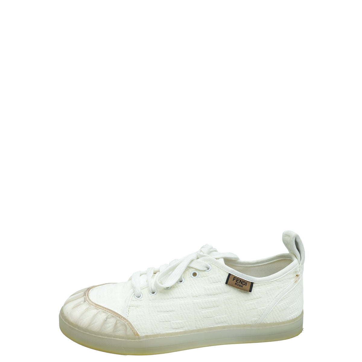 Fendi White Corda FF Promenade Low Top Sneakers 37 – THE CLOSET