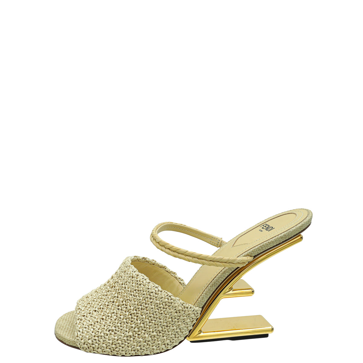Fendi Paglia Intreccio Raffia First High Heeled Sandals 40.5 – THE CLOSET