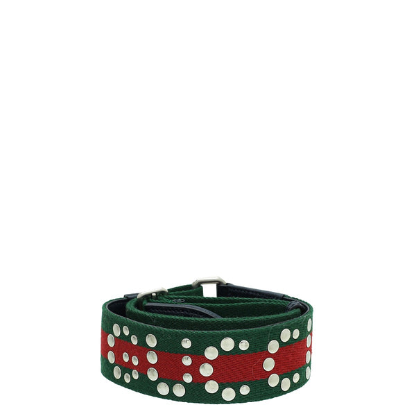 Gucci Ophidia Studded Web Shoulder Strap – The Closet