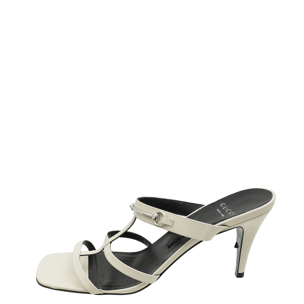 Gucci Cream Divine Horsebit-Detailed Mules 37.5 – THE CLOSET