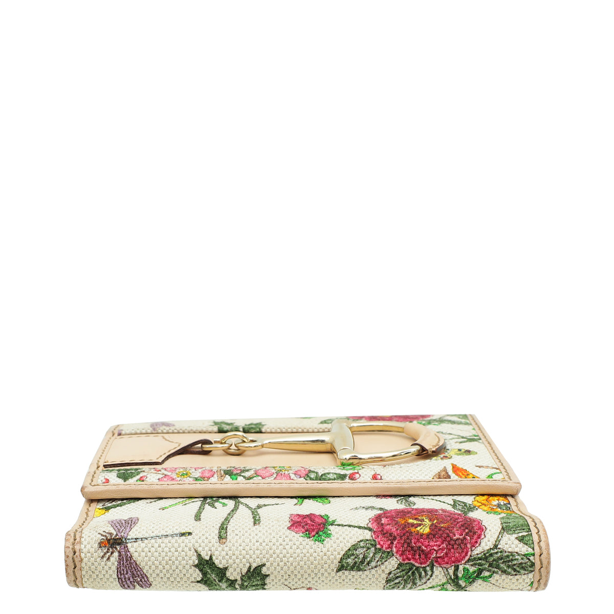 Gucci Multicolor Floral Horsebit Compact Wallet – THE CLOSET