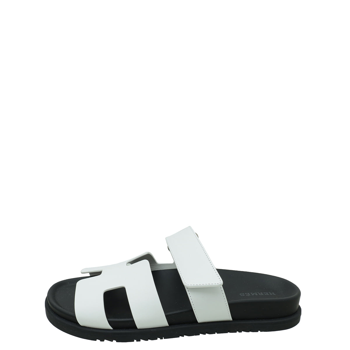 Hermes White Chypre Sandals 38 – THE CLOSET