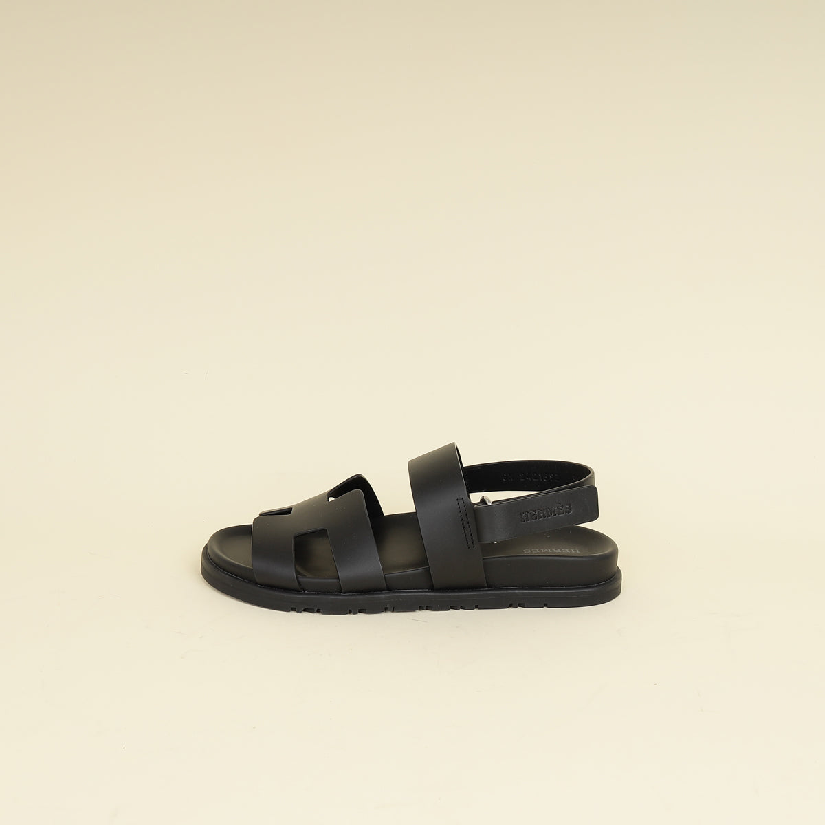 Hermes Black Genius Sandals 38 – THE CLOSET