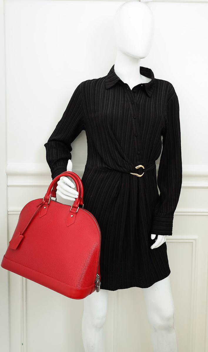 Louis Vuitton Red Alma PM Bag – THE CLOSET