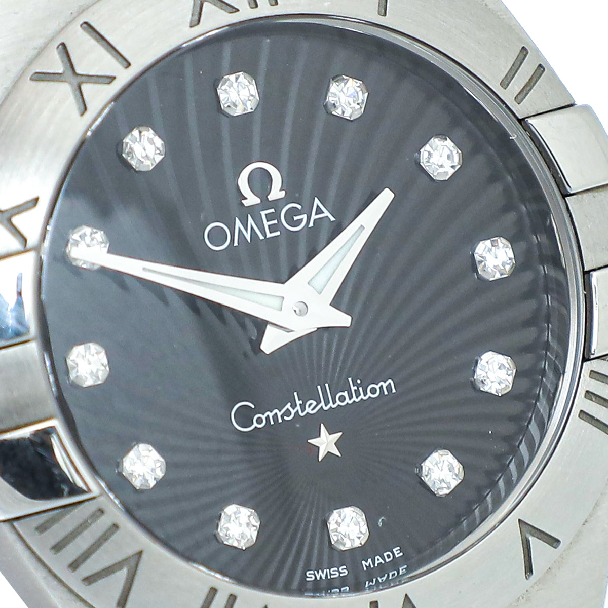 Omega Steel on Steel Diamond Constellation 27mm Quartz Watch – THE CLOSET