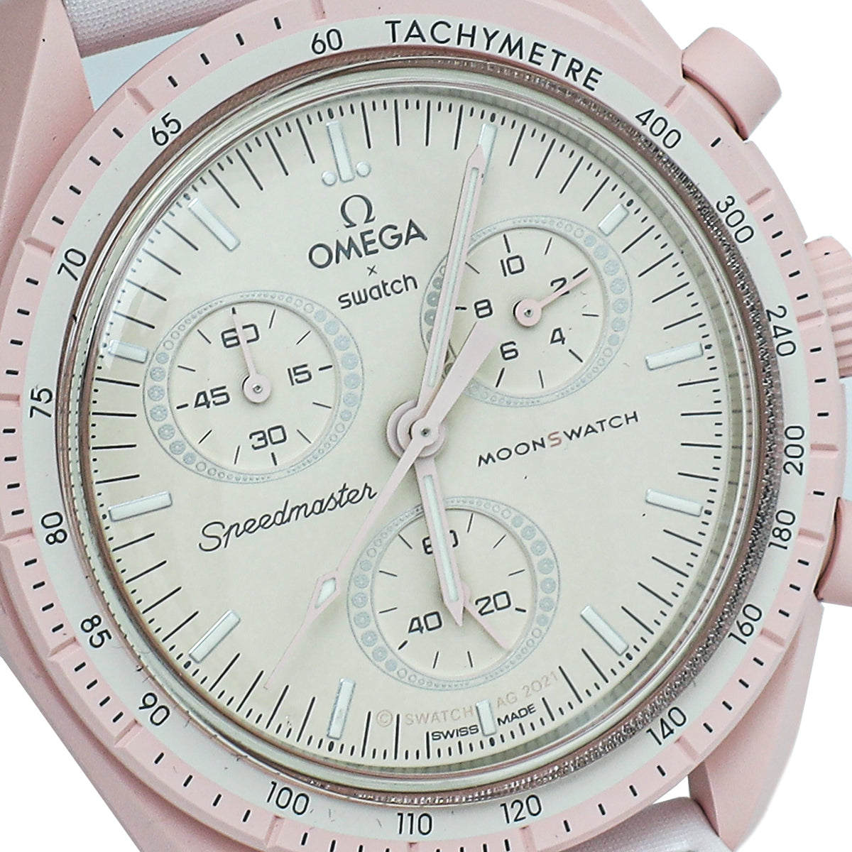 Omega Bicolor Swatch x Speedmaster Mission To Venus Quartz 41mm Watch ...