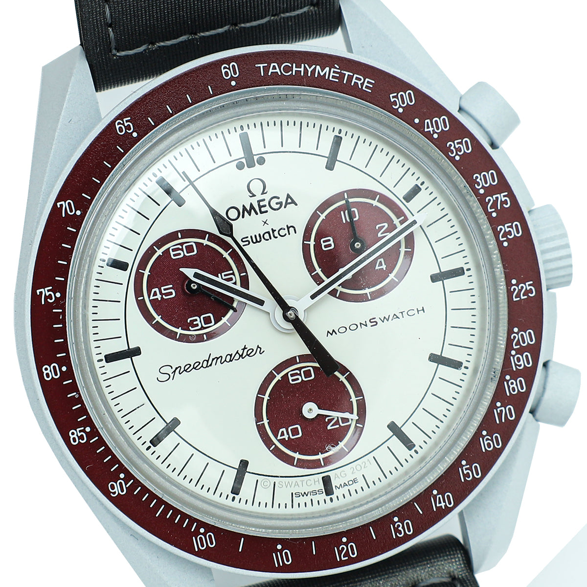 Omega Tricolor Swatch Bioceramic Moonswatch Mission to Pluto Quartz 40 ...