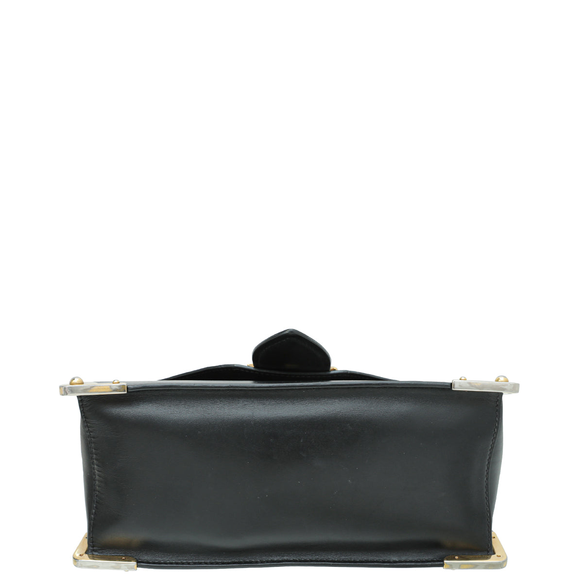 Prada Black Lion's Head Cahier Bag W/Tiger's Head Sherling Top Handle ...