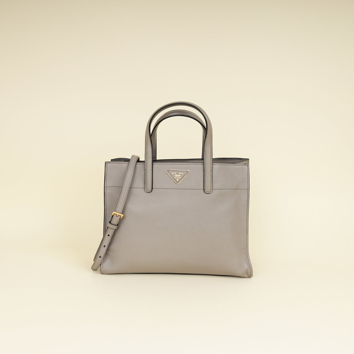 Prada Grey Soft Convertible Bag – THE CLOSET