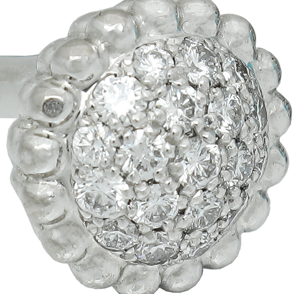 Van Cleef & Arpels 18K White Gold Diamond Turquoise Perlée Couleurs Be ...