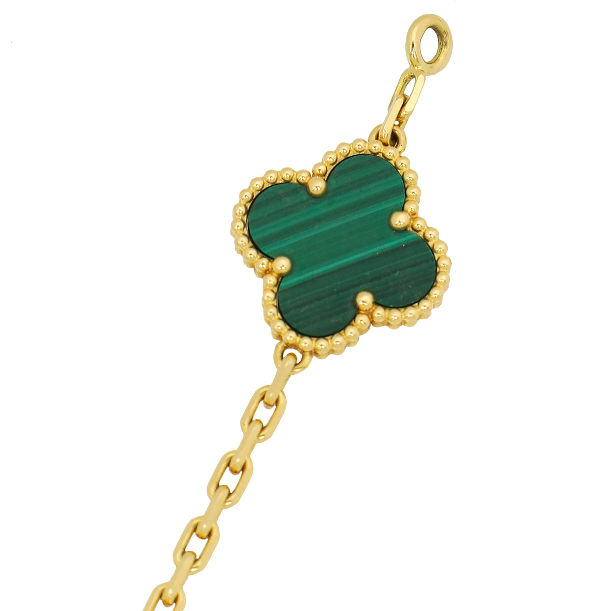 Van Cleef & Arpels 18K Yellow Gold 5 Motifs Vintage Alhambra Bracelet ...