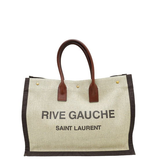 YSL Bicolor Rive Gauche Large Tote Bag THE CLOSET ysl-bicolor-rive-gauche-large-tote-bag-the-closet