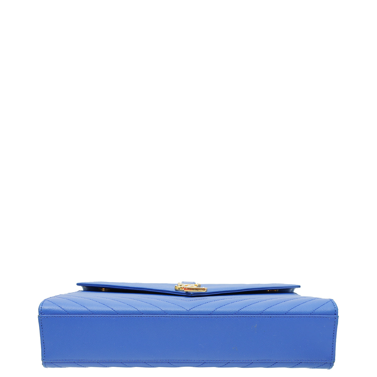 YSL Royal Blue Monogram Chevron Large Satchel Bag – THE CLOSET