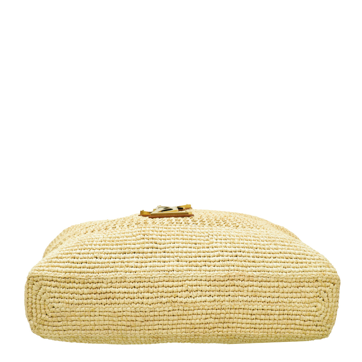 YSL Bicolor Icare Raffia Maxi Shopping Tote Bag – THE CLOSET