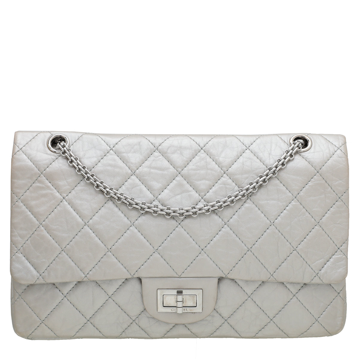 Chanel Pearl Silver Reissue Double Flap Bag – THE CLOSET