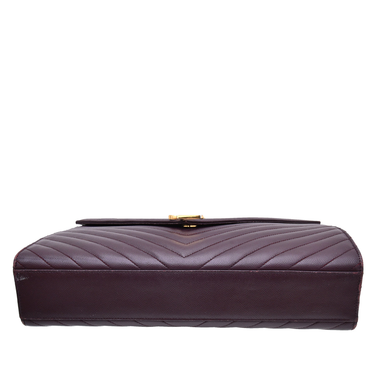 YSL Burgundy Monogram Satchel Bag Large – THE CLOSET