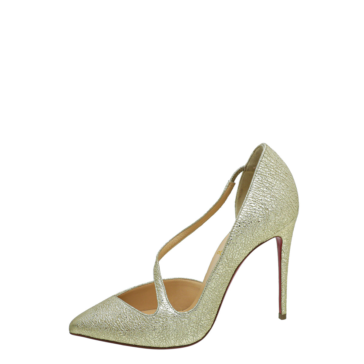 Christian Louboutin Metallic Gold Jumping Pump 36.5 – THE CLOSET