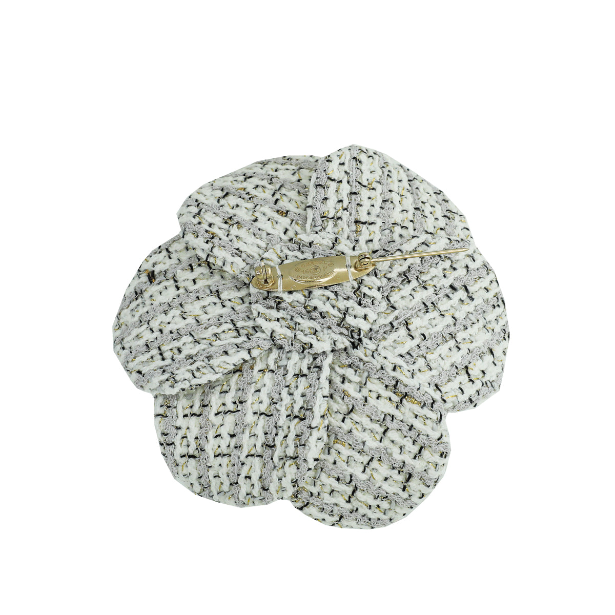 Chanel Tricolor CC Tweed Camellia Flower Brooch Large – THE CLOSET