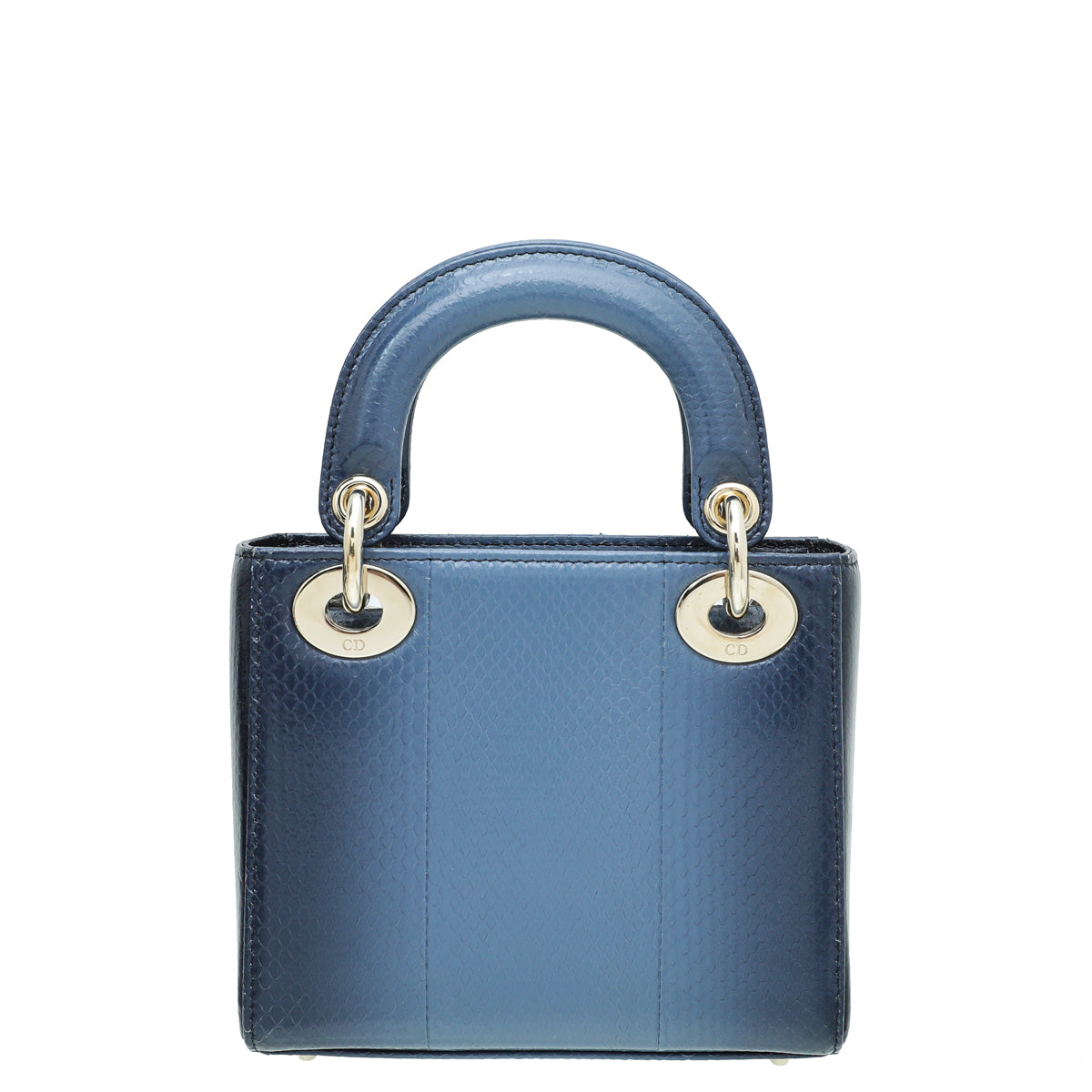 Christian Dior Blue Ombre Python Lady Dior Mini Chain Bag – THE CLOSET