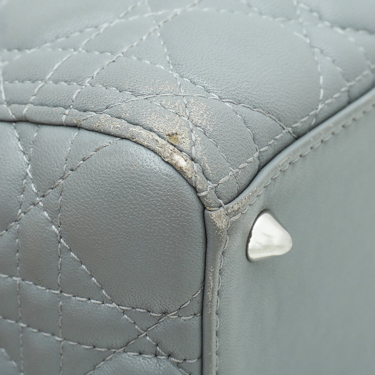 Christian Dior Grey Lady Dior Medium Bag – THE CLOSET