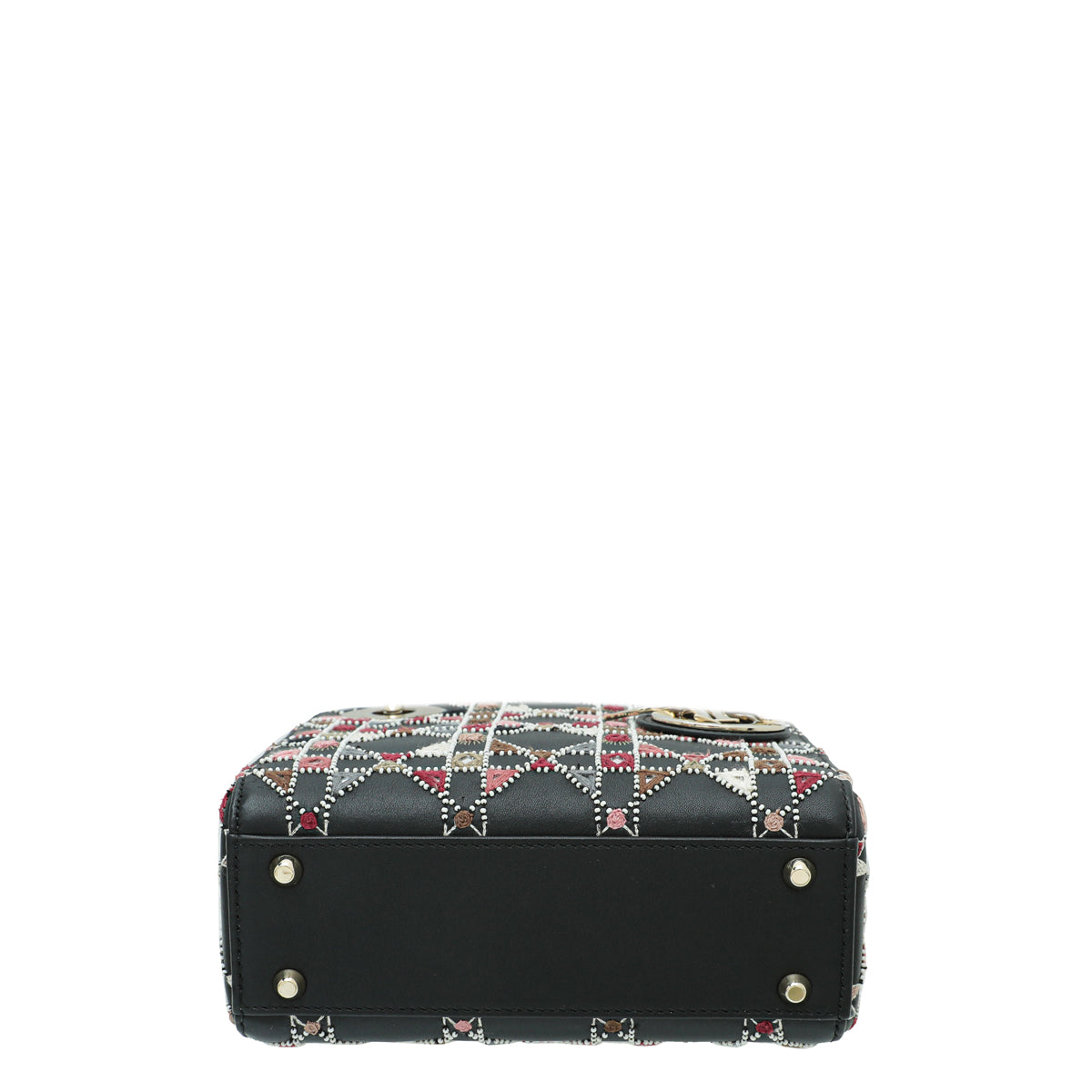 Christian Dior Black Lady Dior Mini Beads Studs Chain Bag – THE CLOSET