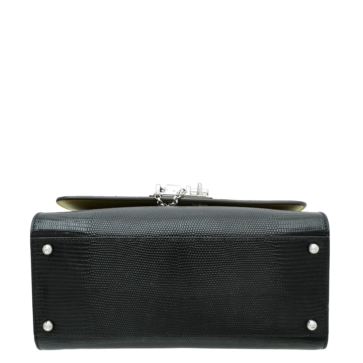 Dolce & Gabbana Bicolor Python Lizard Miss Monica Print Flap Bag – THE ...