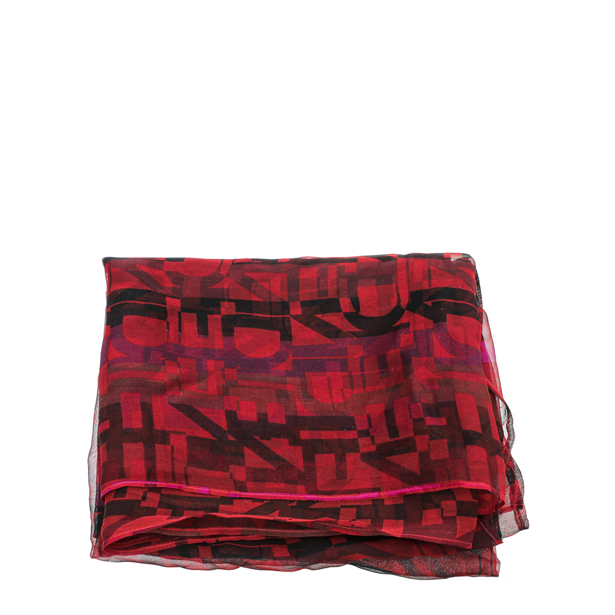 Fendi Red Fendi Letters Logo Silk Scarf – THE CLOSET