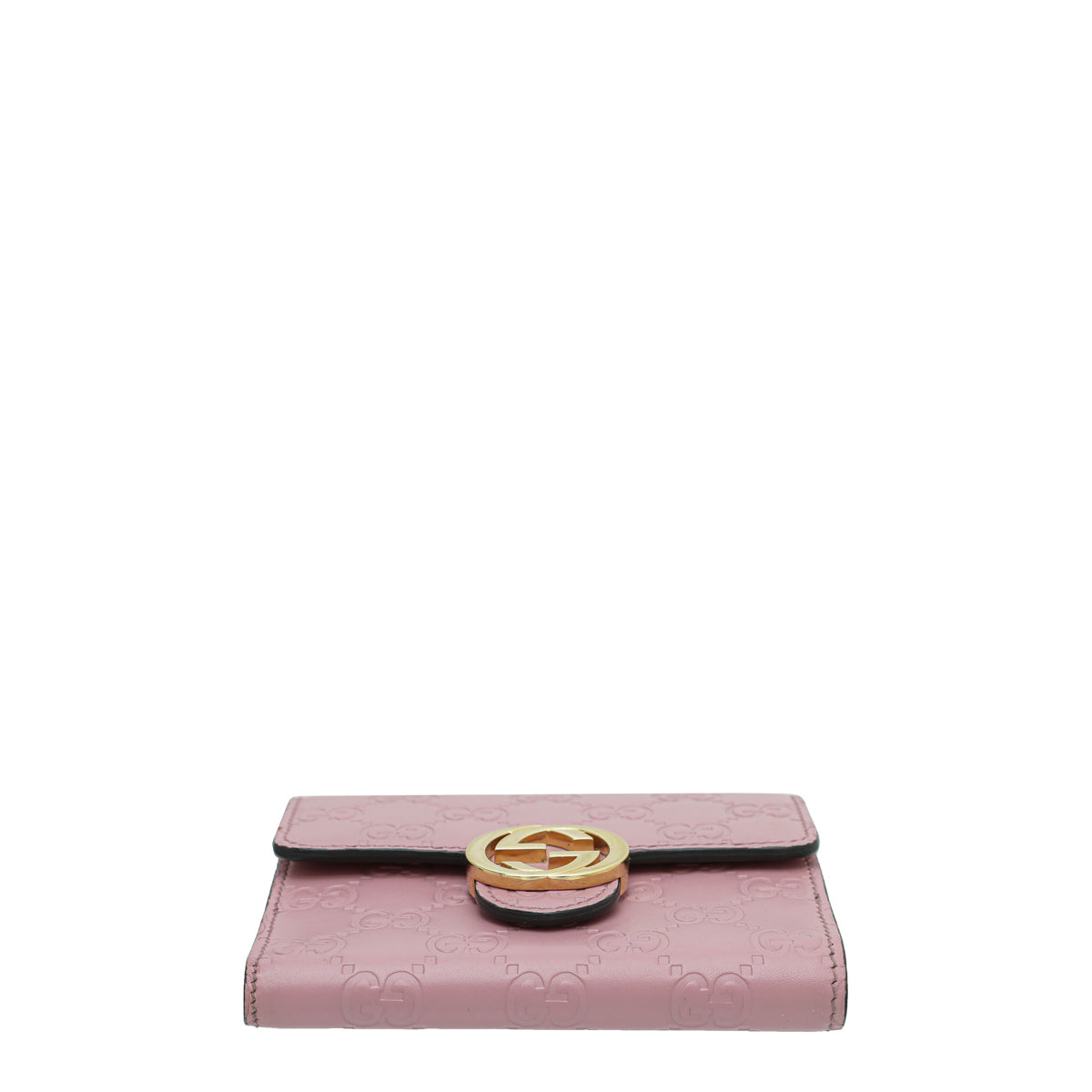 Gucci Pink Guccissima Interlocking G French Wallet – THE CLOSET