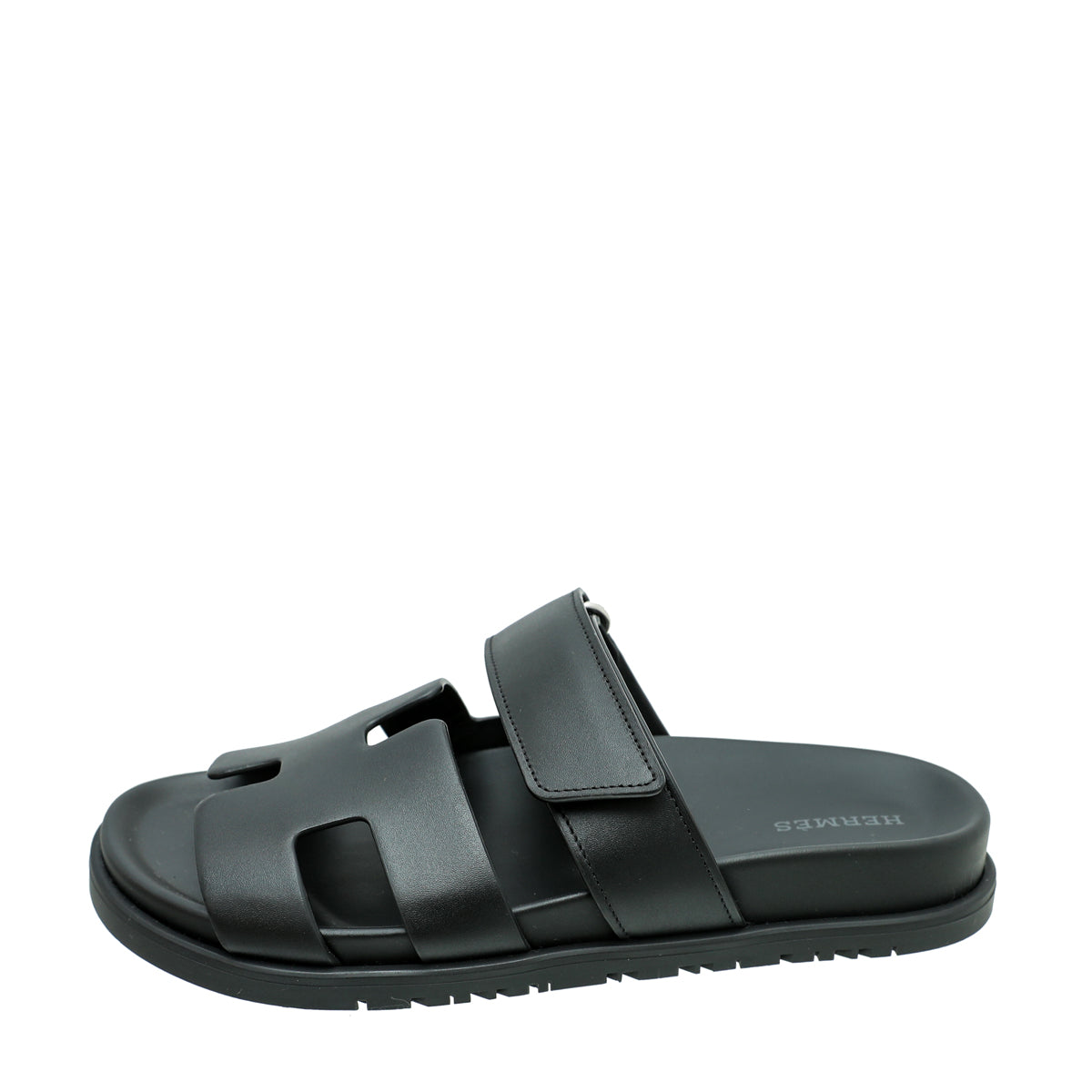 Hermes Black Chypre Sandals 36 – THE CLOSET