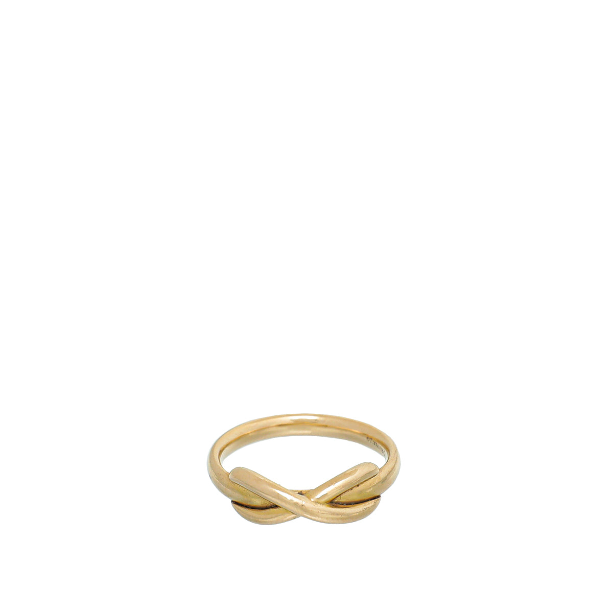 Tiffany & Co 18K Yellow Gold Infinity Ring 8 – THE CLOSET