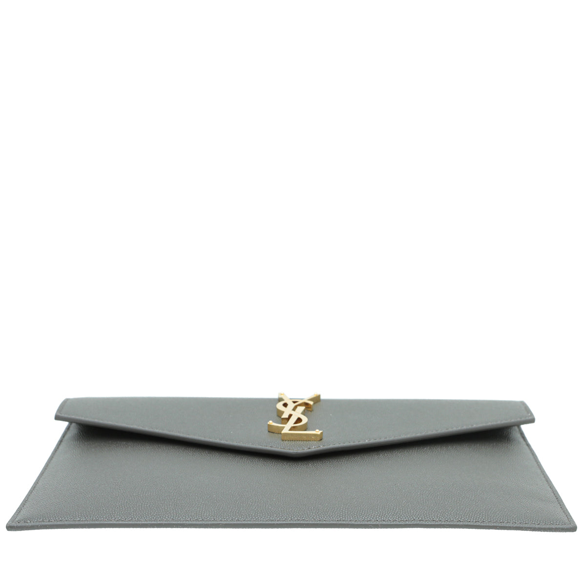 YSL Asphalt Grey Uptown Pouch – THE CLOSET