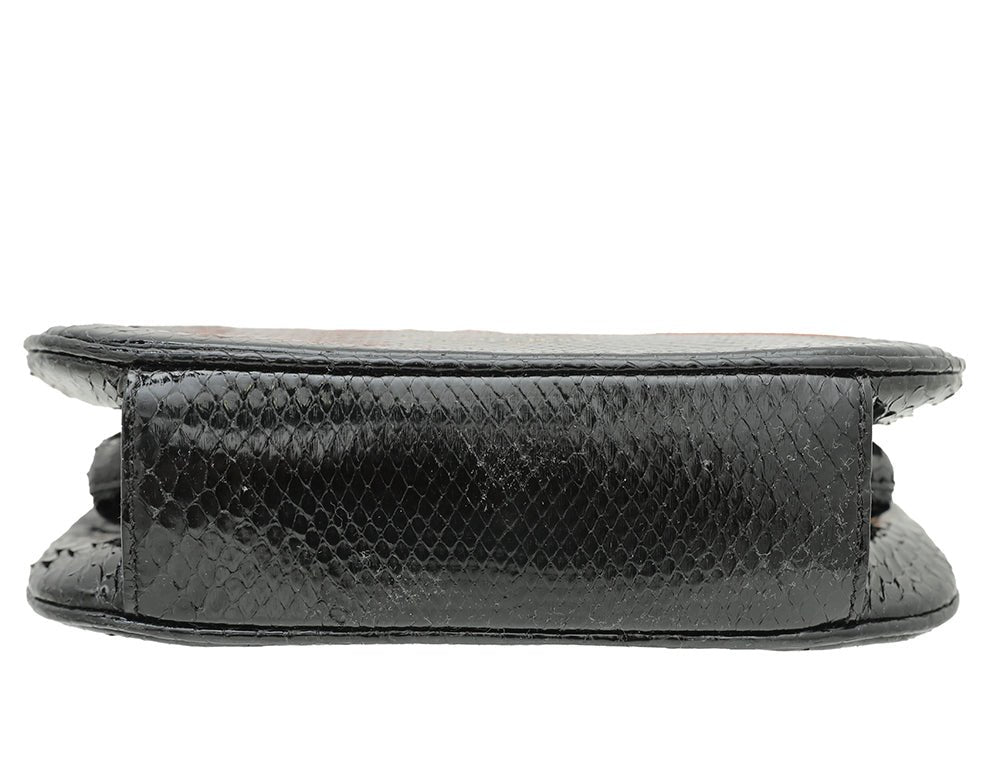 Burberry Bicolor Python Pochette Frame Bag – THE CLOSET