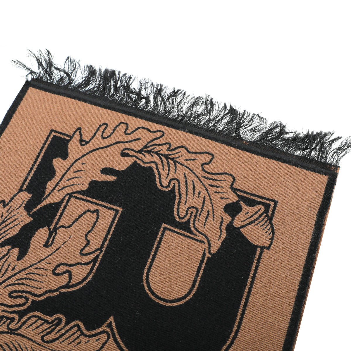 Burberry Brich Brown New Oak Leaf FootBall Wool Scarf – THE CLOSET